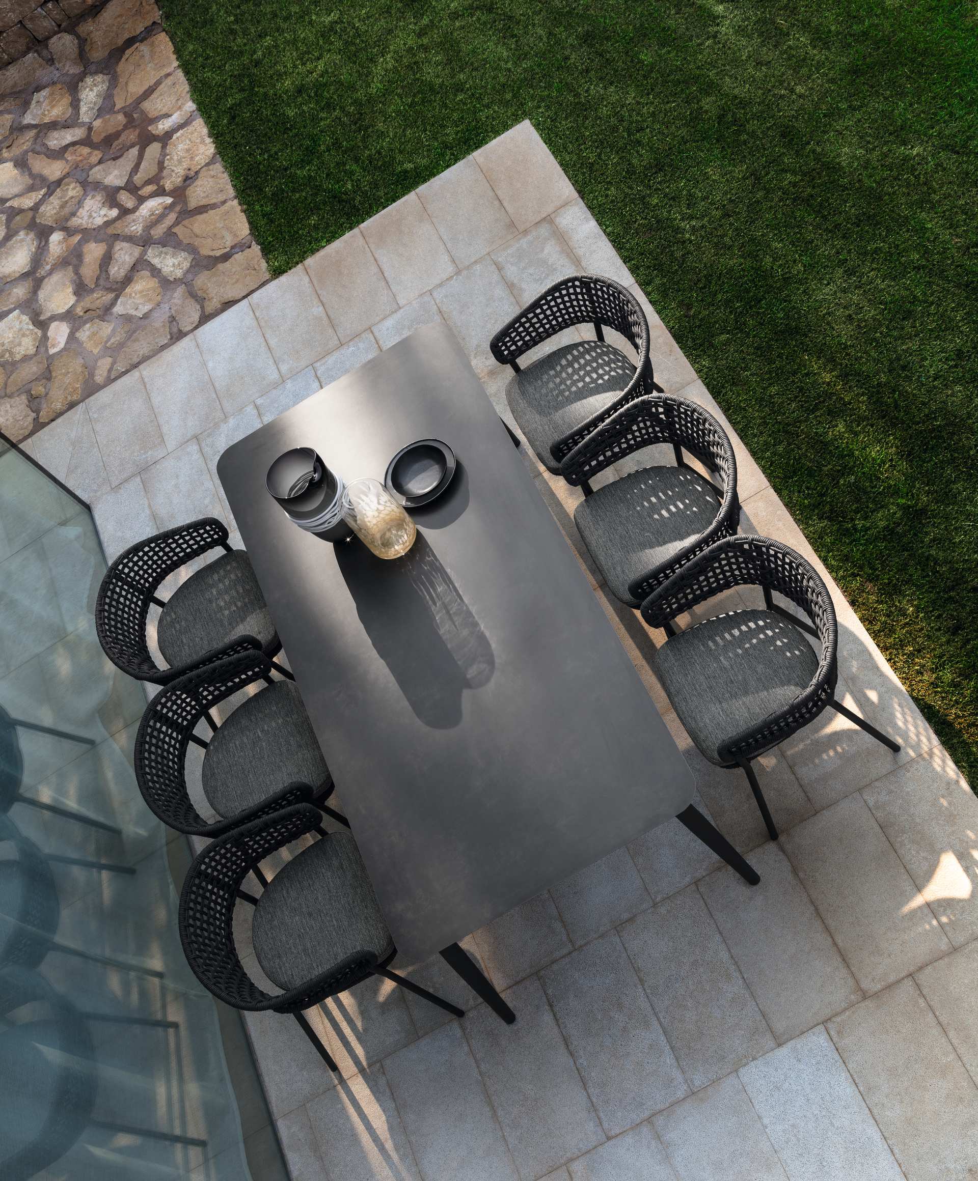 Moon//Alu Square Table | Italian Outdoor/Indoor Furnishings: Talenti