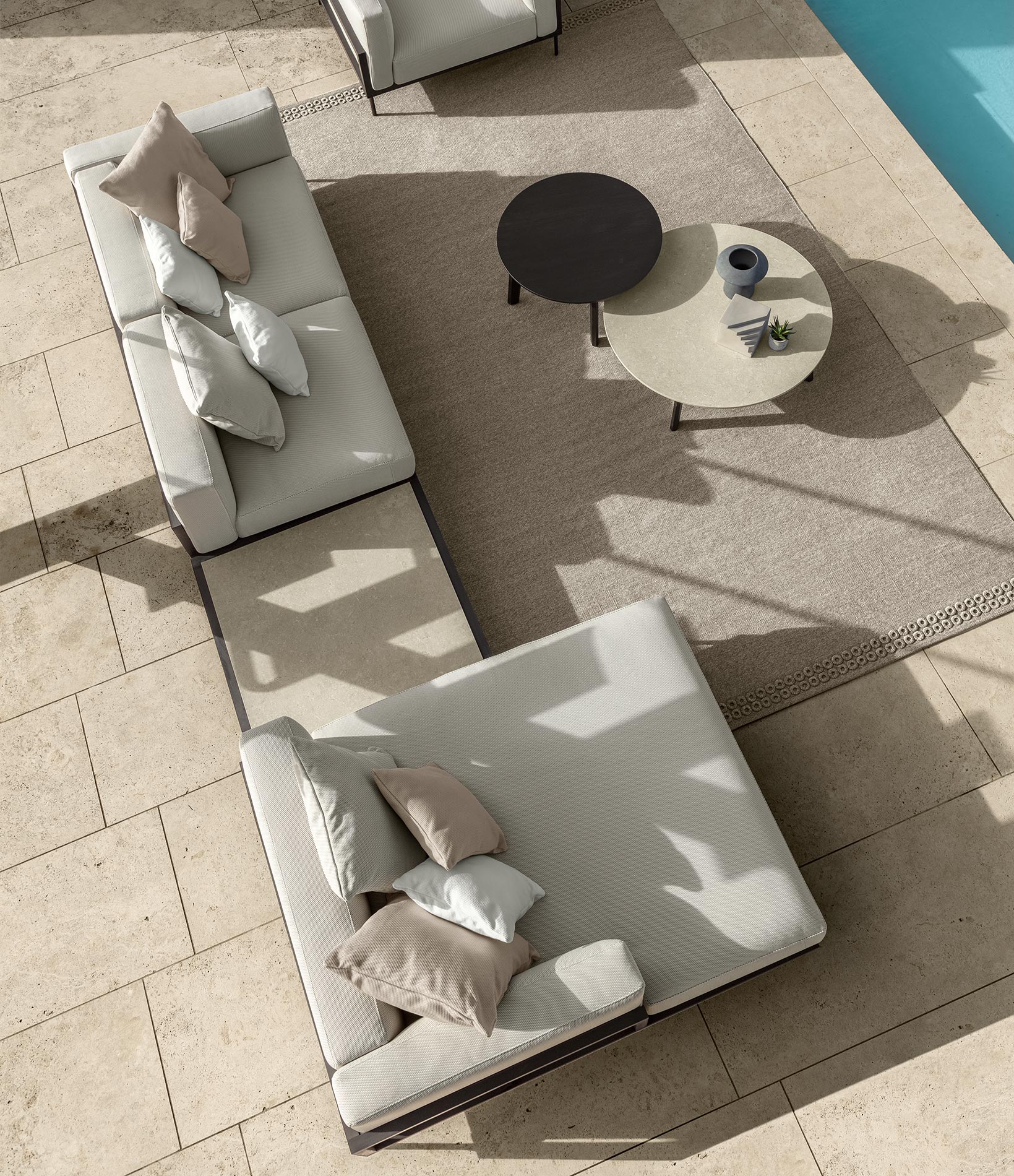 CleoSoft//Wood D75 coffee table | Italian garden furniture: Talenti