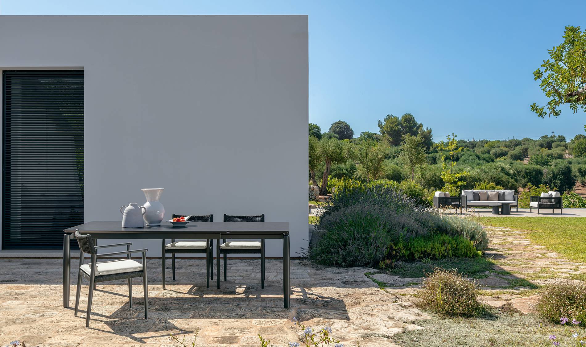 Dolcevita//Alu Extending Dining Table 200/265×100 | Italian garden furniture: Talenti