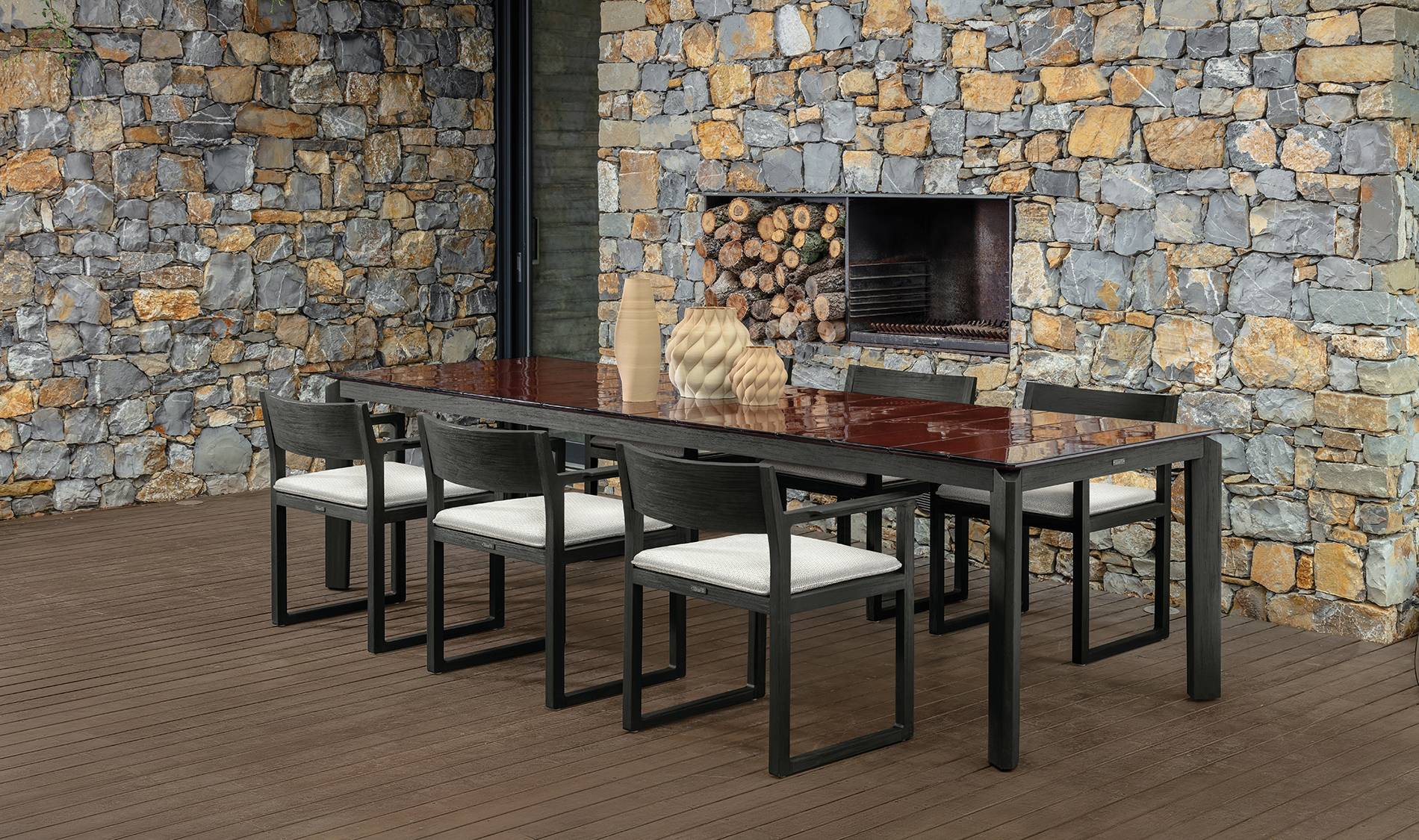 Thea Dining Table 300×100 | Italian garden furniture: Talenti